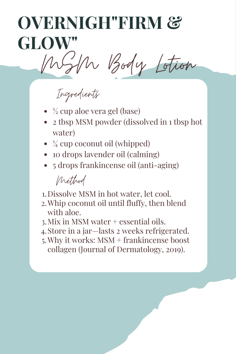 MSM for Weight Loss & Tighter Skin: Miracle Supplement or Overhyped ...